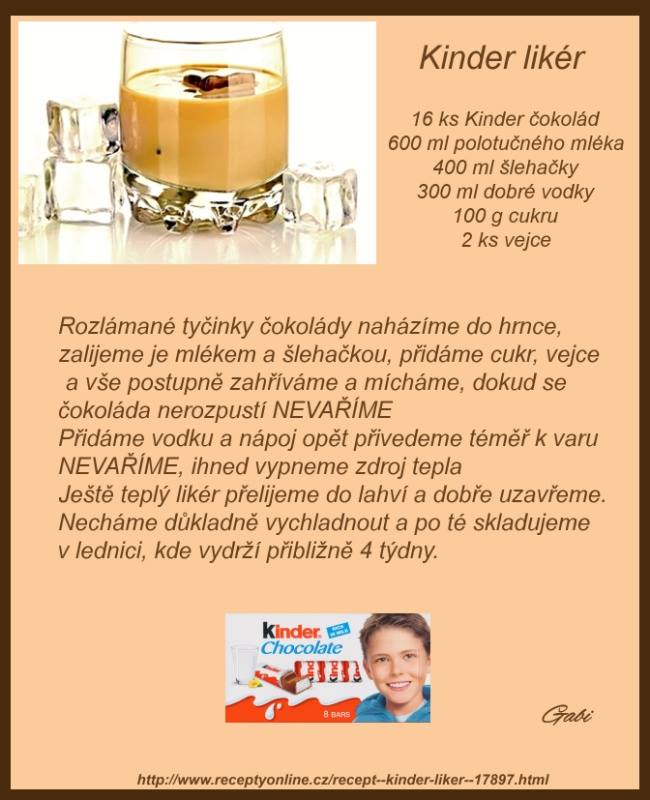 KINDER LIKÉR :: Tipy na Výlety a zábava